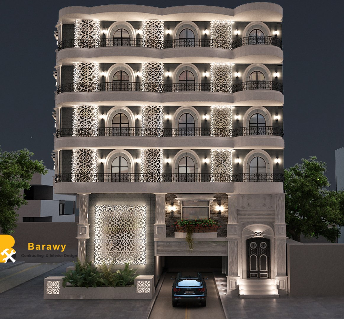 Exterior Scene Residential Villa Model - TurboSquid 1225001