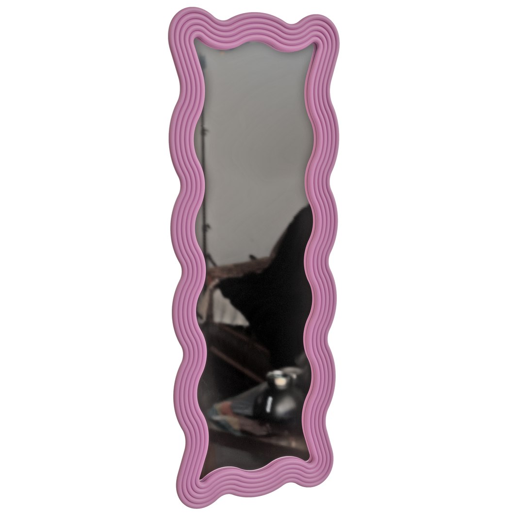3D Wavy Design Mirror Model - TurboSquid 1935326