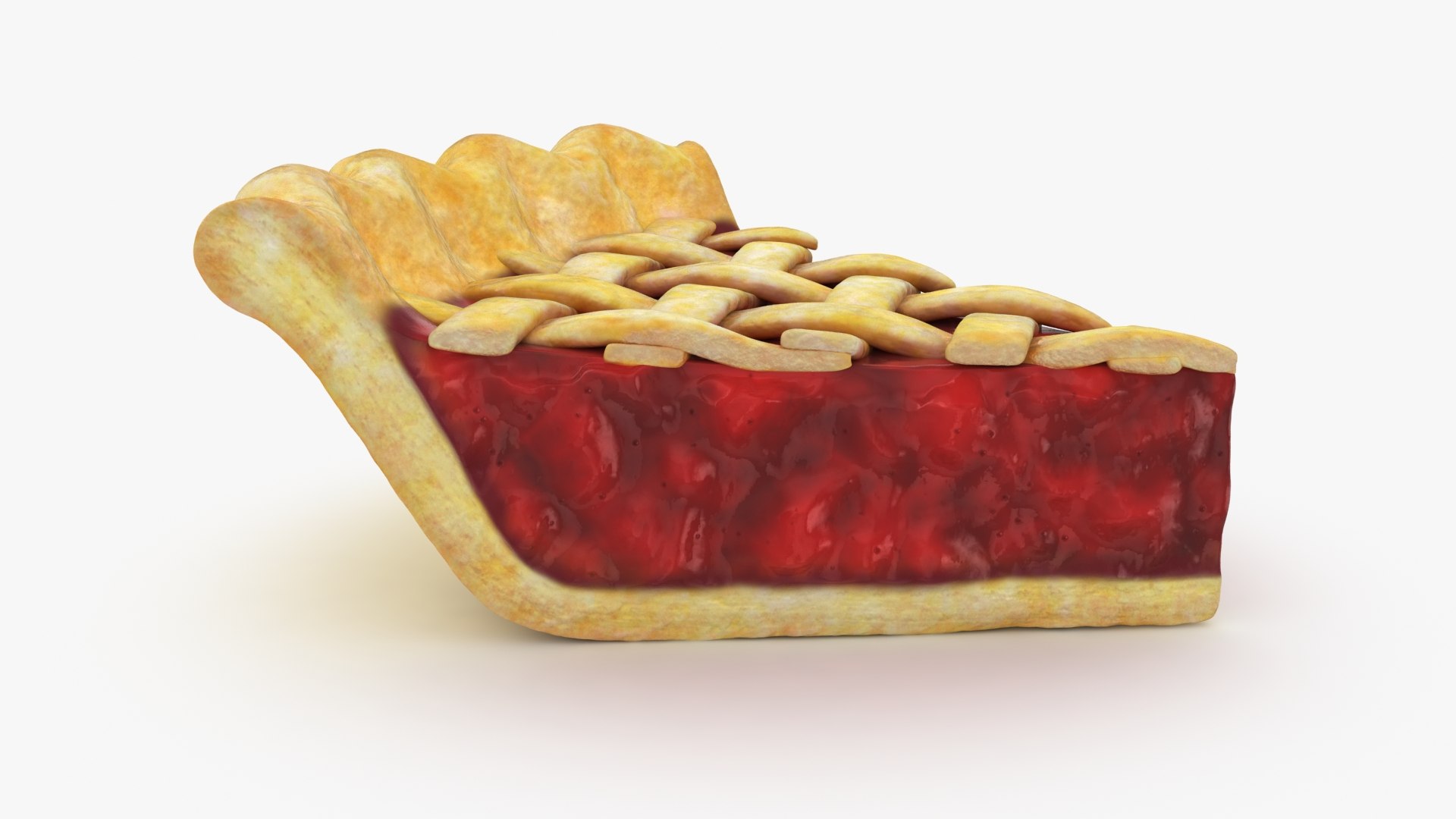 Cherry Pie Slice 3D Model - TurboSquid 2041107