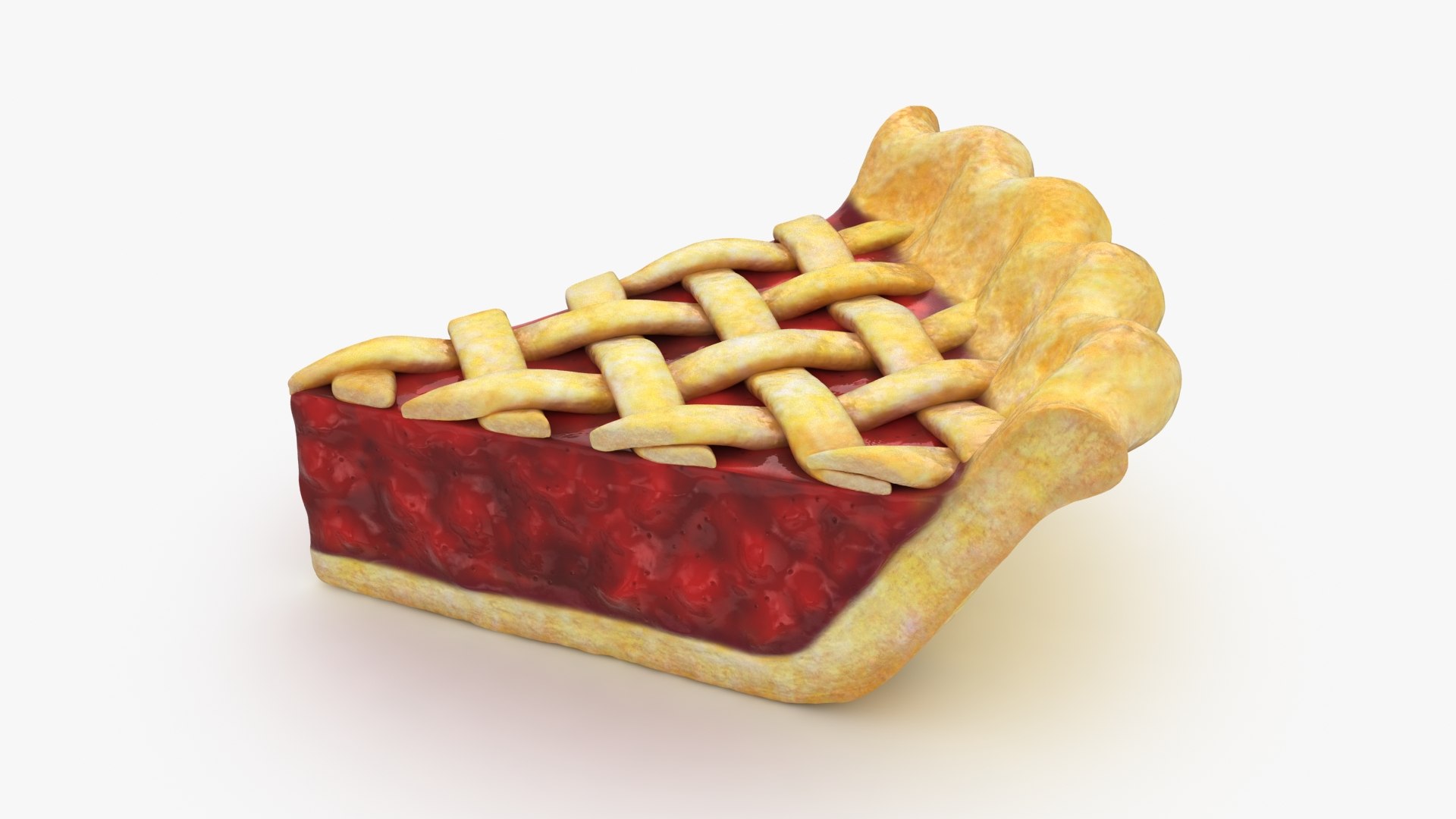 Cherry Pie Slice 3D Model - TurboSquid 2041107