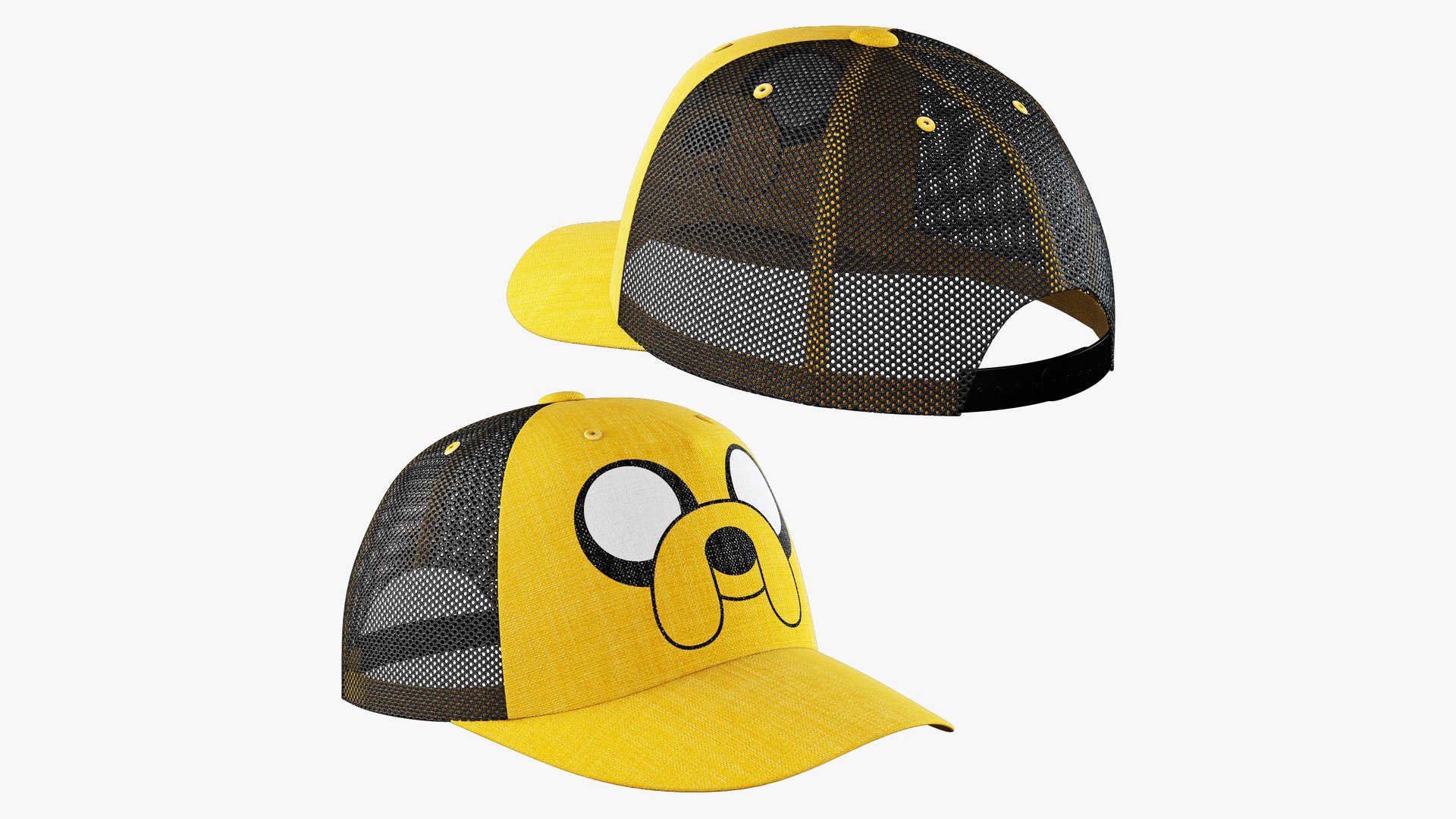 3D Decorative Set Cartoon Yellow - TurboSquid 2040966