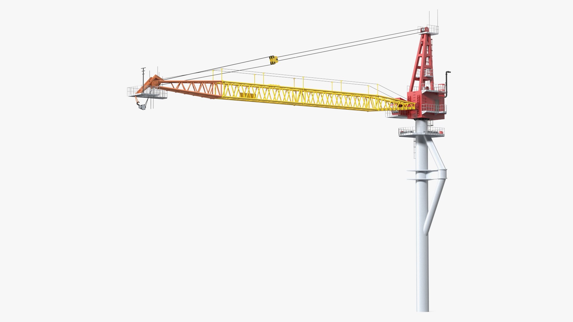 3D Industrial Arrow Crane - TurboSquid 1839913