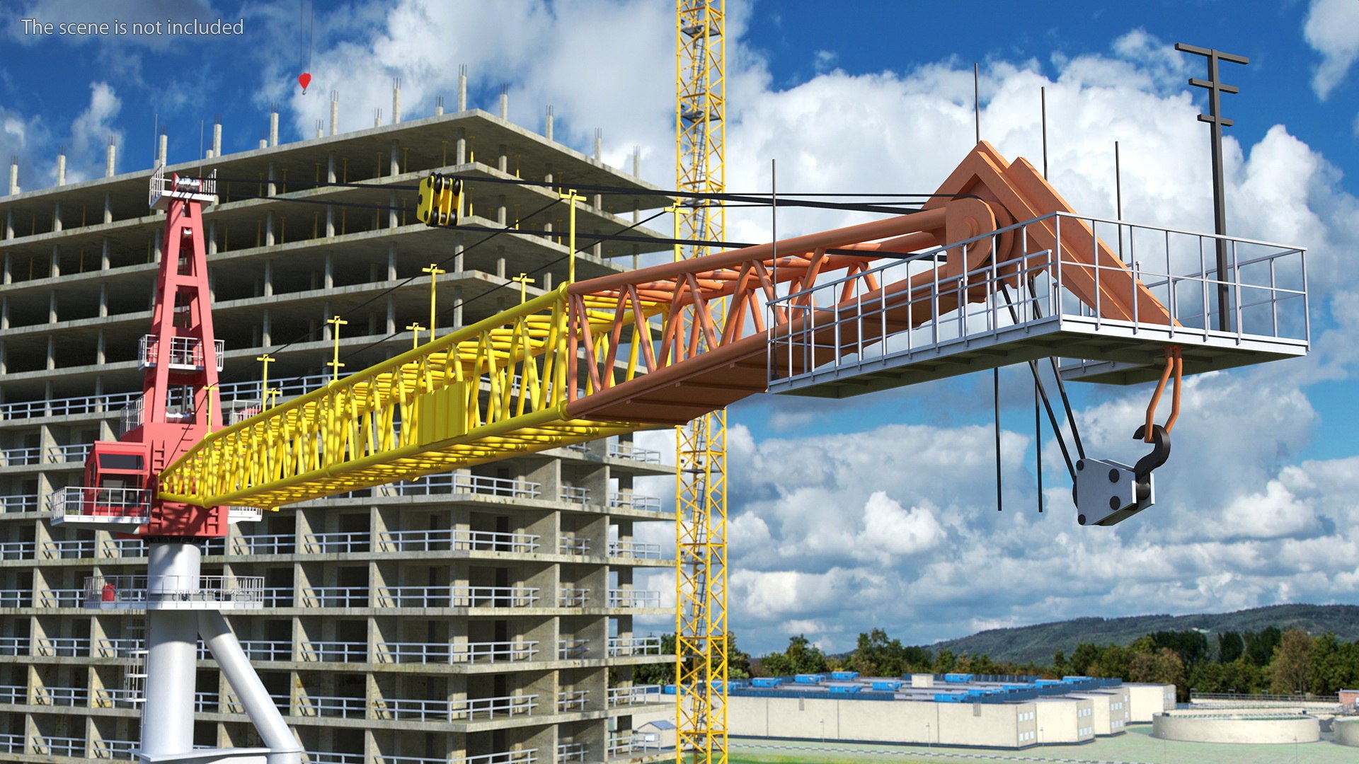 3D Industrial Arrow Crane - TurboSquid 1839913