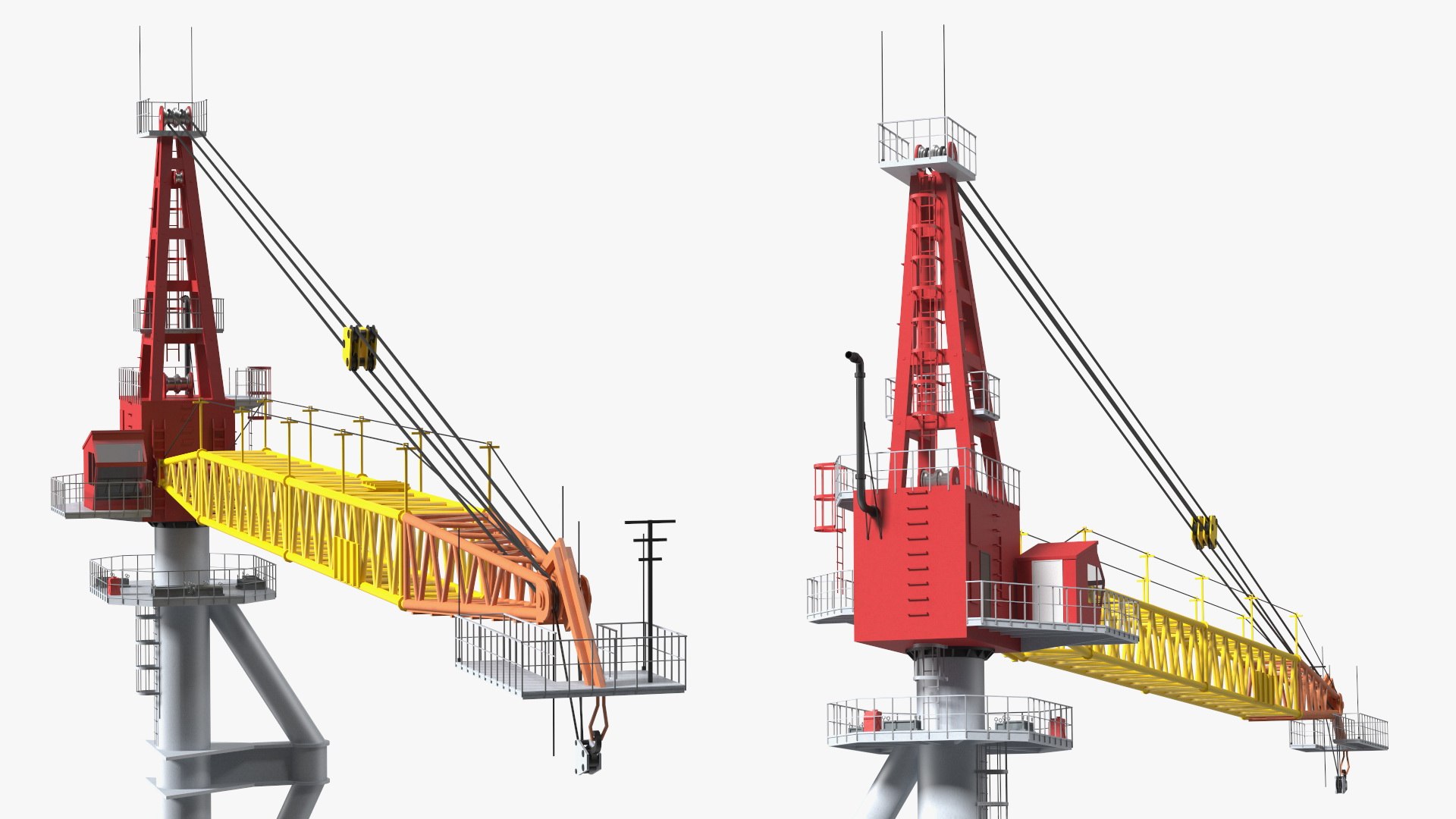 3D Industrial Arrow Crane - TurboSquid 1839913