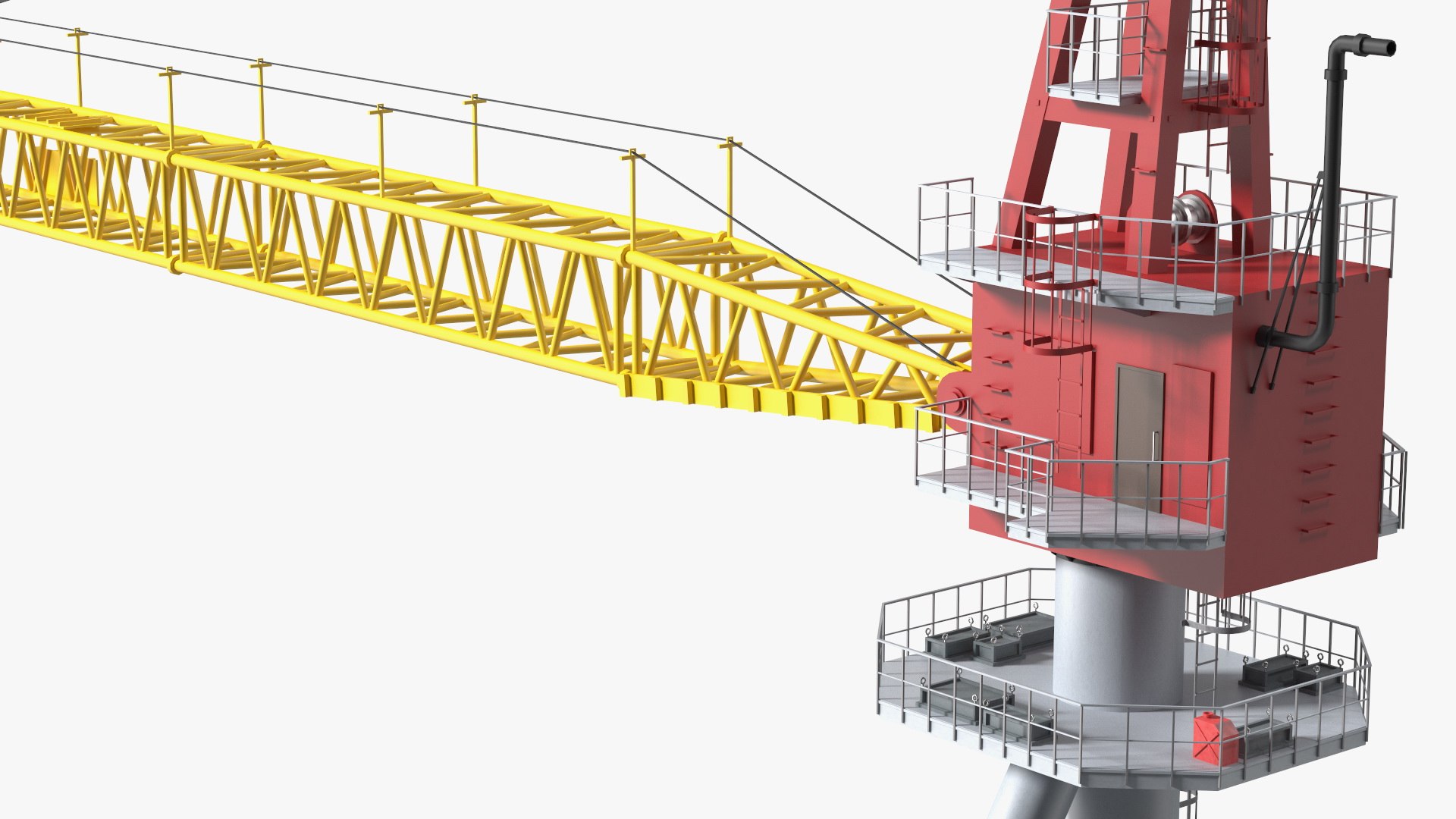3D Industrial Arrow Crane - TurboSquid 1839913