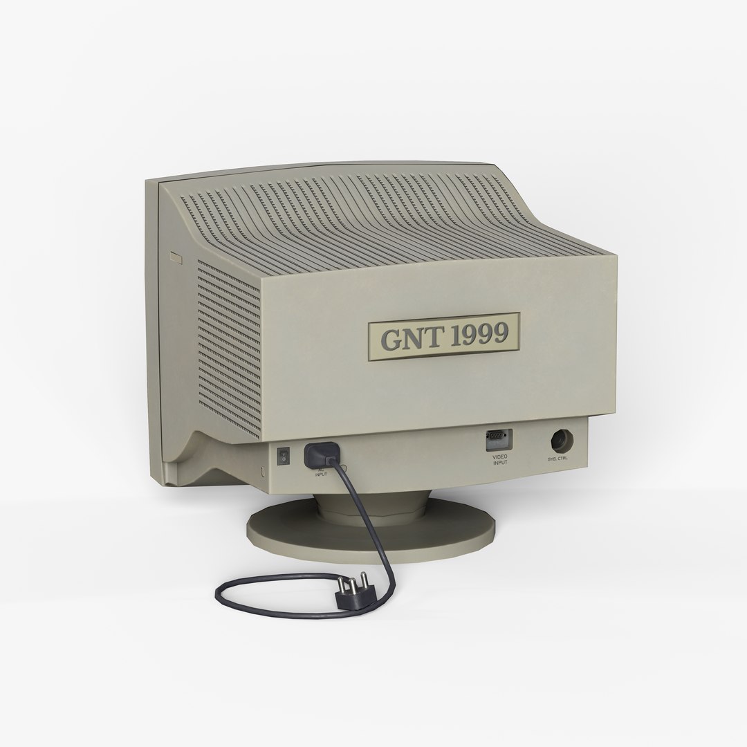 3D CRT Monitor - TurboSquid 2185121