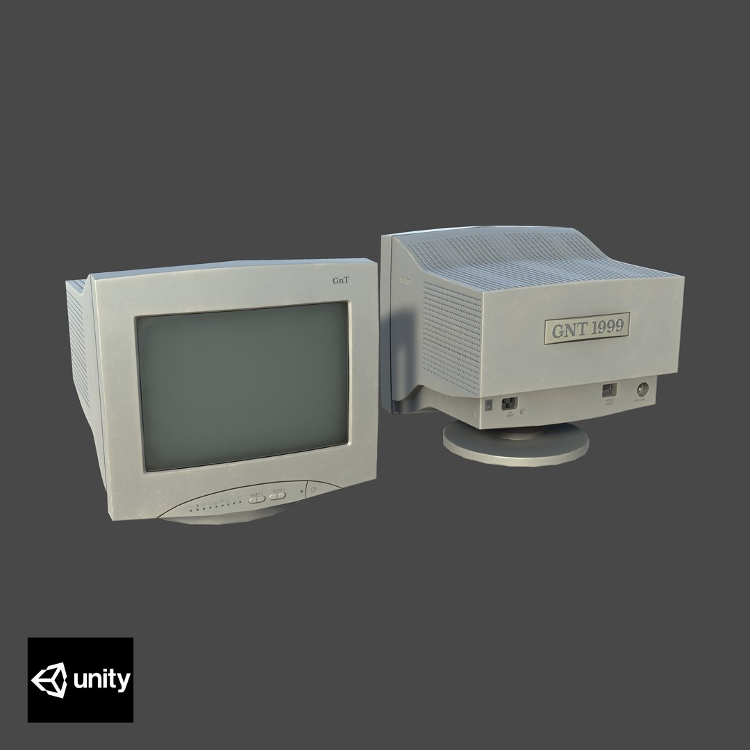 3D CRT Monitor - TurboSquid 2185121