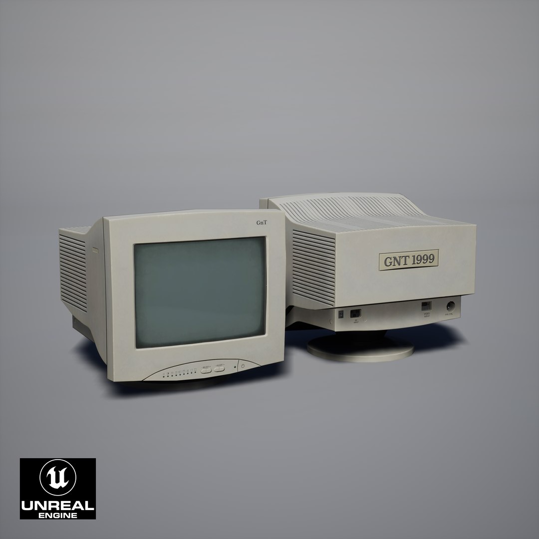 3D CRT Monitor - TurboSquid 2185121