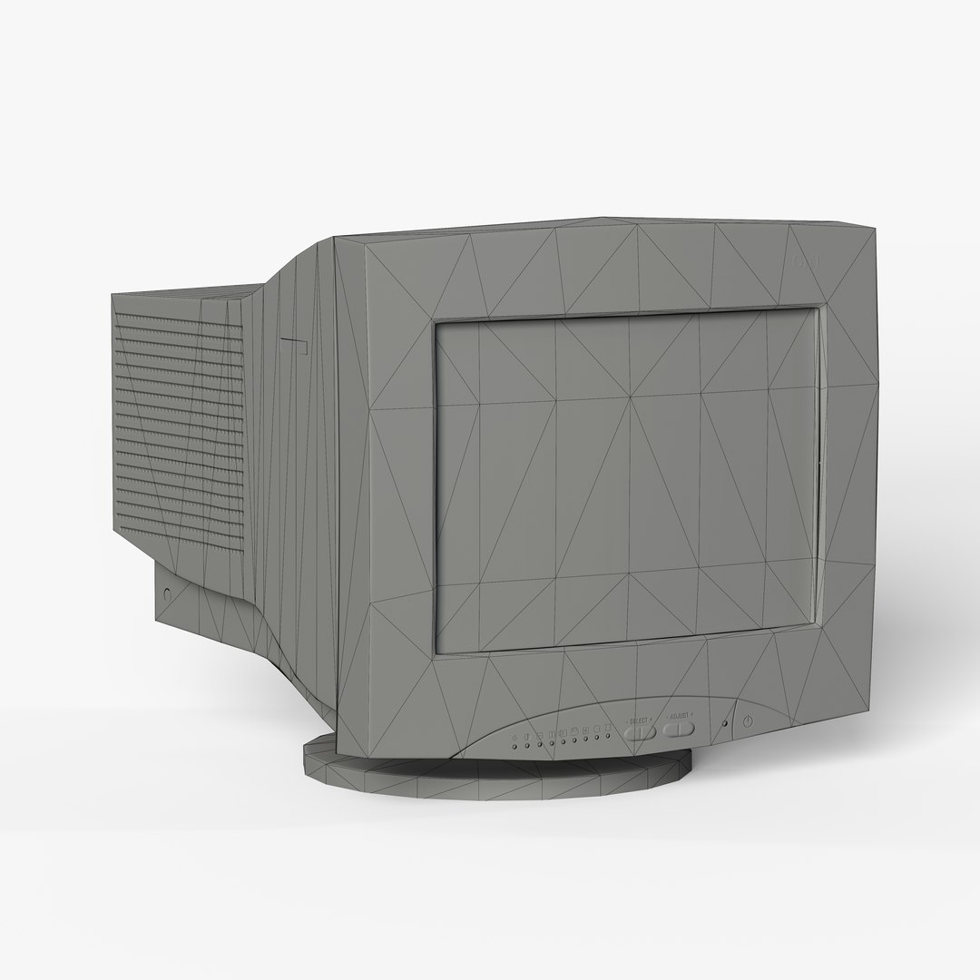 3D CRT Monitor - TurboSquid 2185121