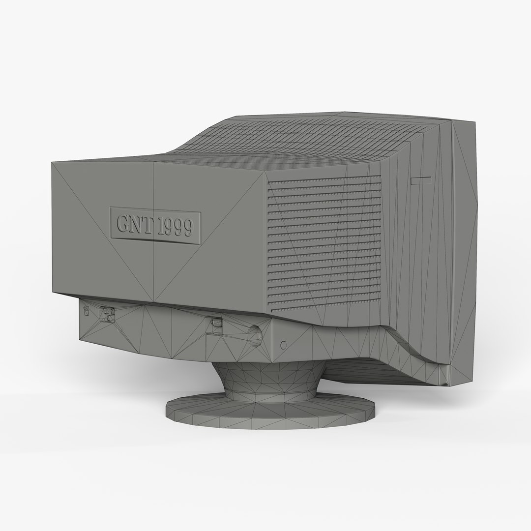 3D CRT Monitor - TurboSquid 2185121