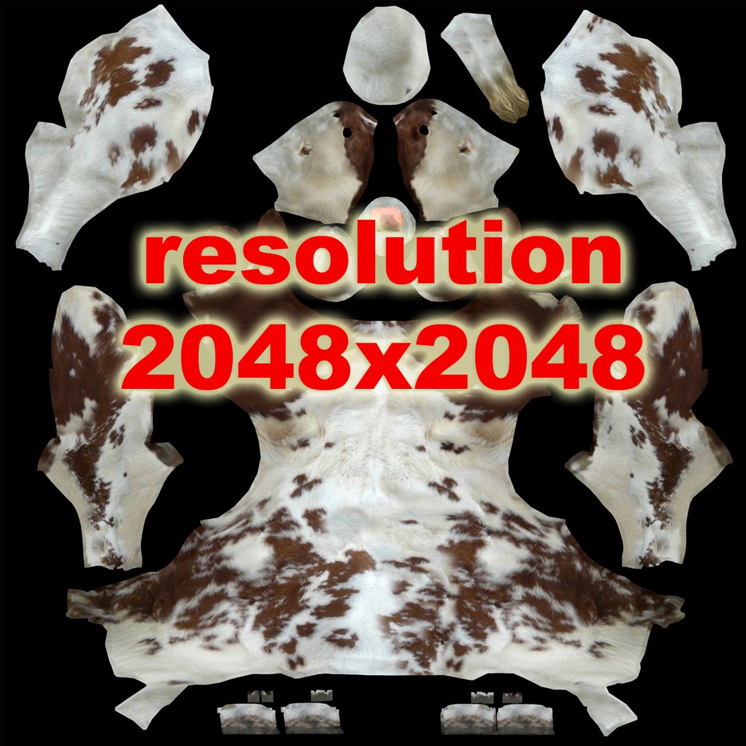 3d Model Dugm02 Cow