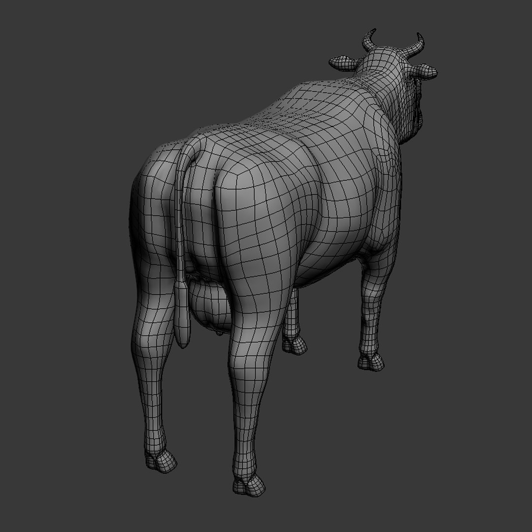 3d Model Dugm02 Cow