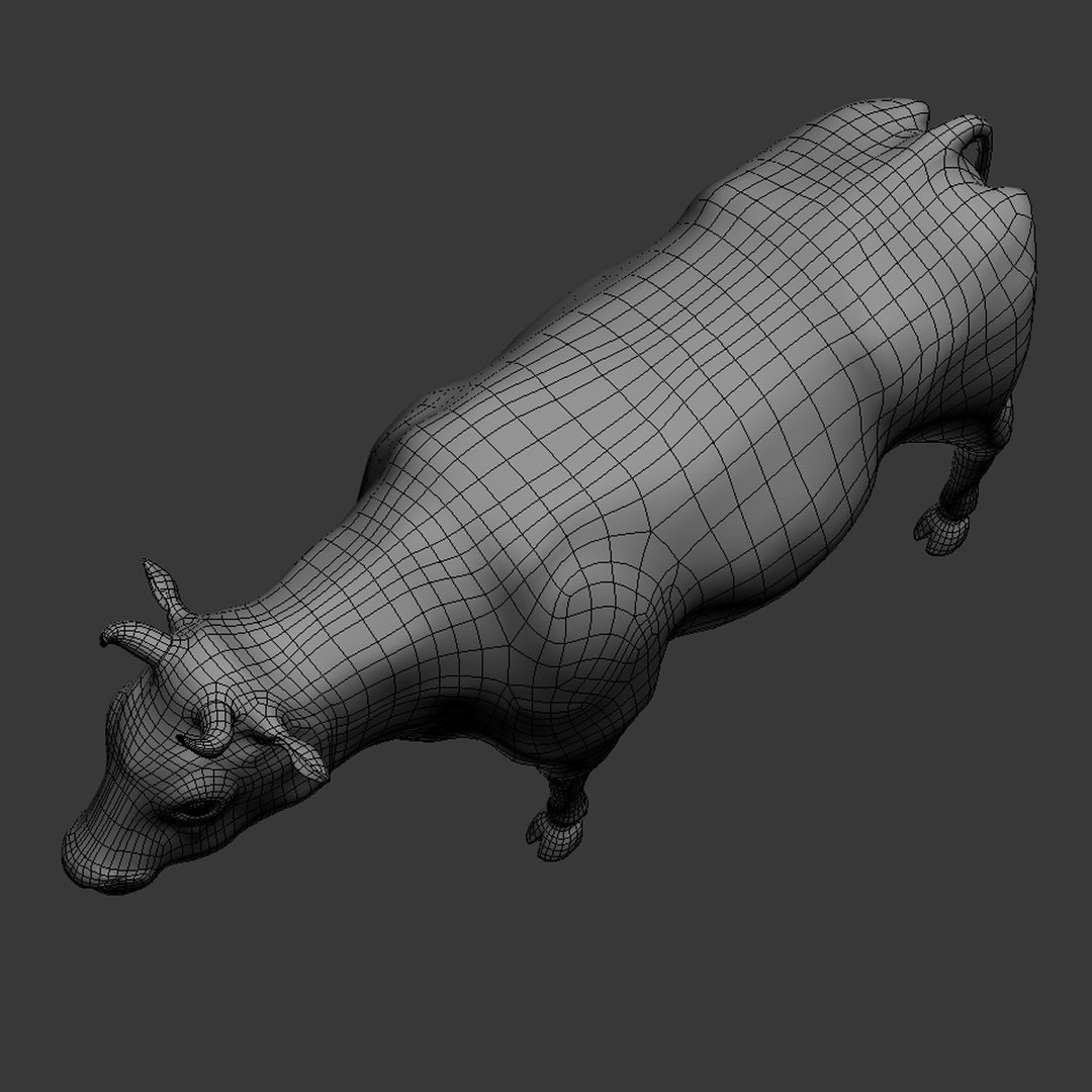 3d Model Dugm02 Cow