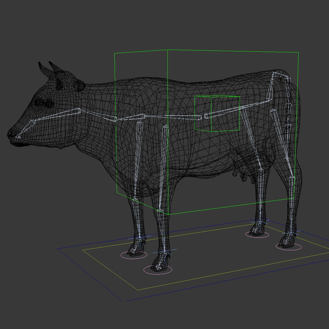 3d Model Dugm02 Cow