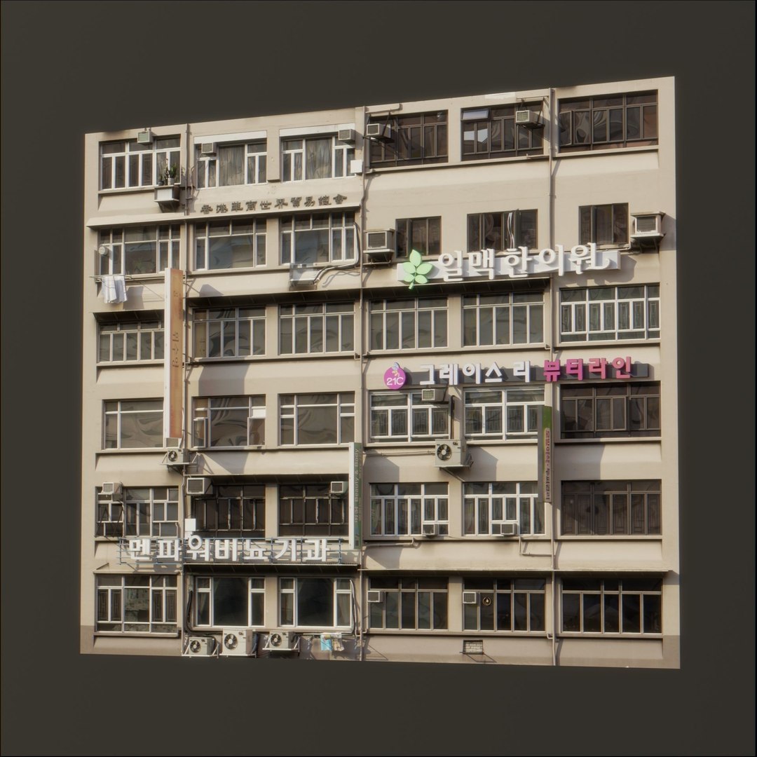 3D Asiian Tower Block Building Model - TurboSquid 2005786