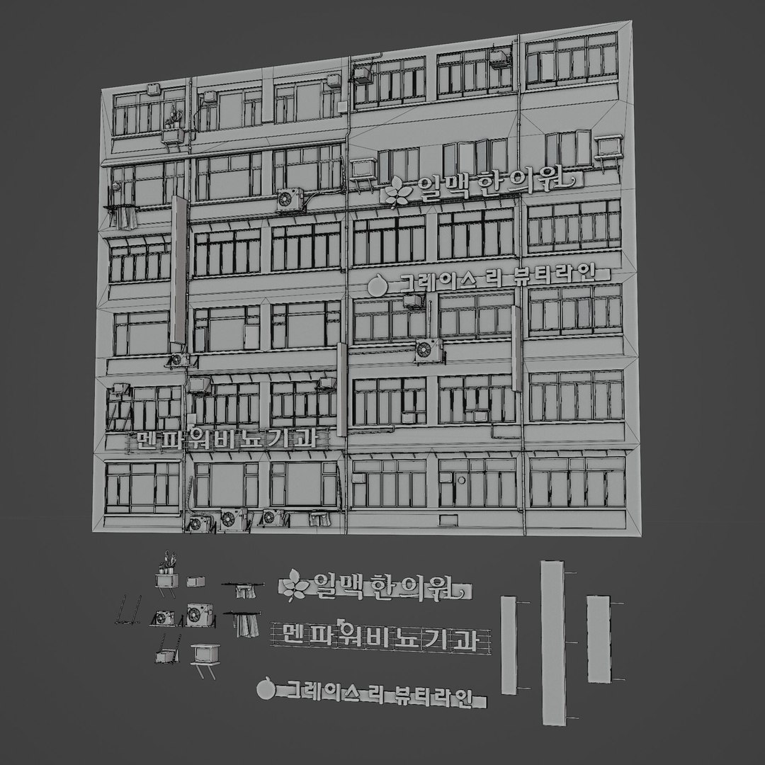 3D Asiian Tower Block Building Model - TurboSquid 2005786