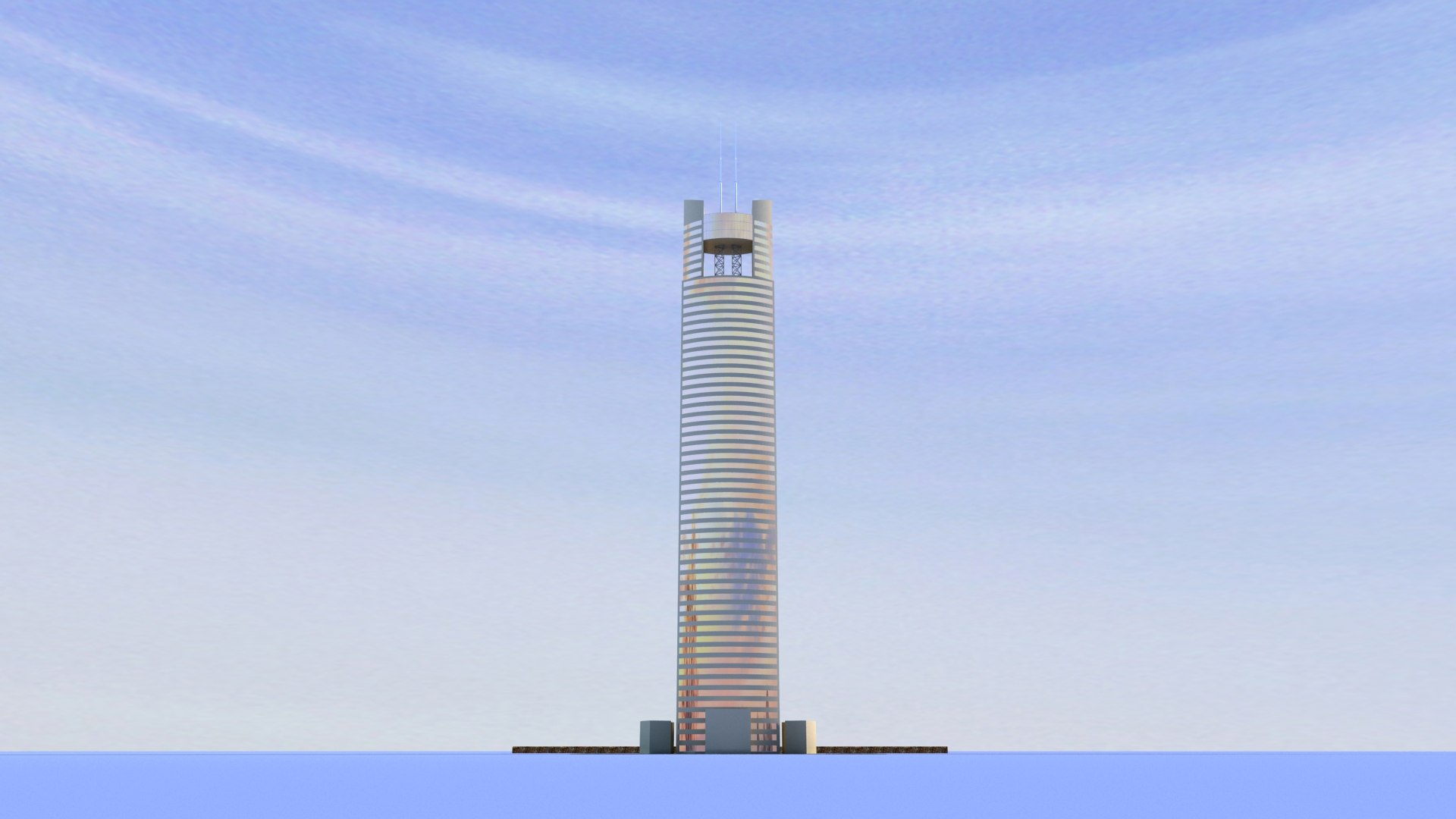 3D Burj Tamkeen Tower Riyadh - TurboSquid 2354999