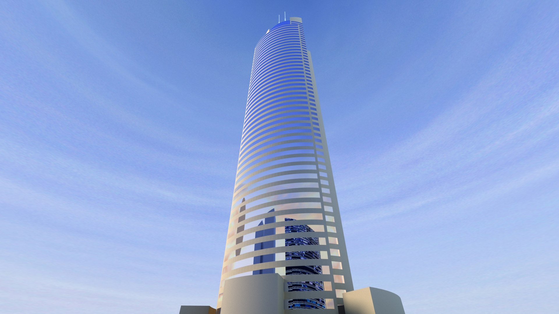 3D Burj Tamkeen Tower Riyadh - TurboSquid 2354999