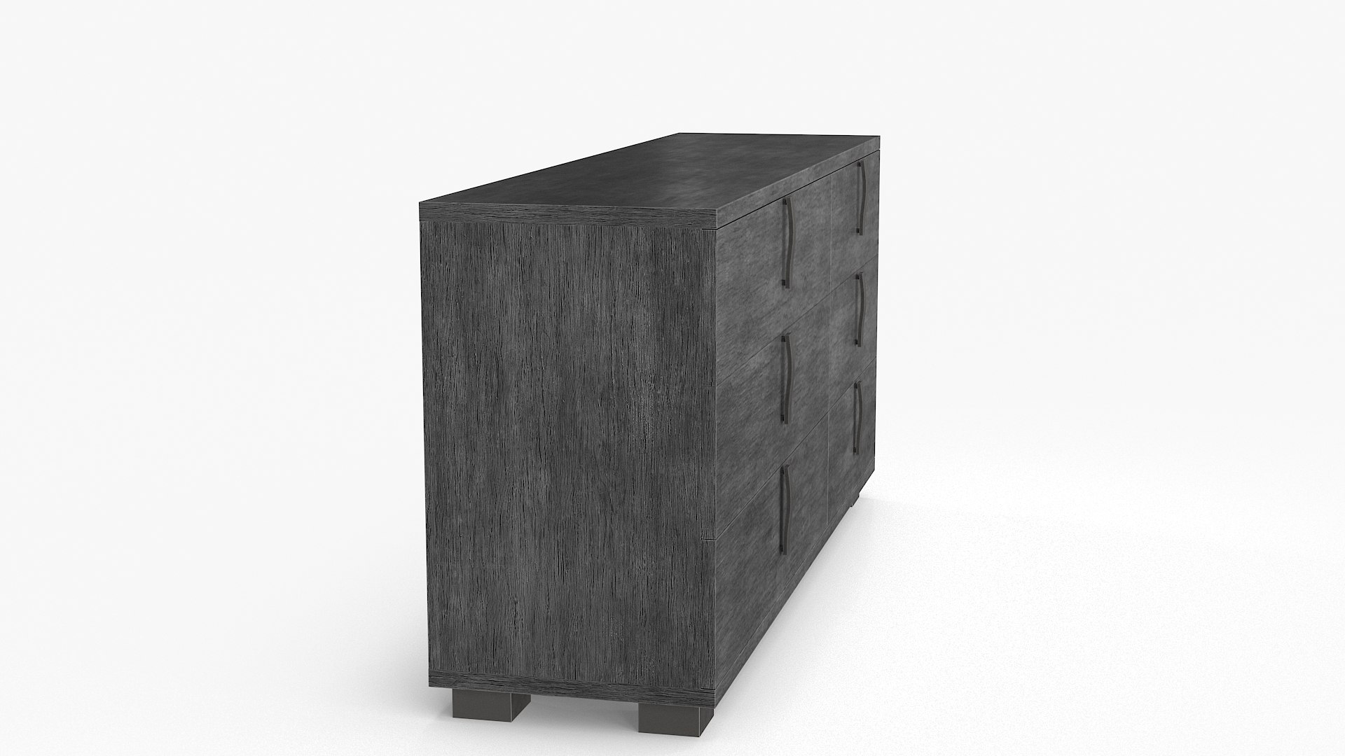 3D Model Nostle Double Dresser Gray - TurboSquid 2386889