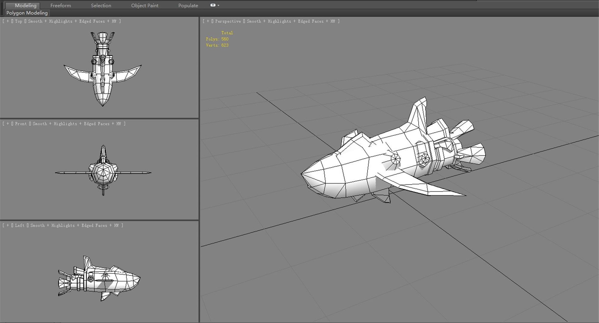Cartoon Shark Rocket Character Model - TurboSquid 2269663