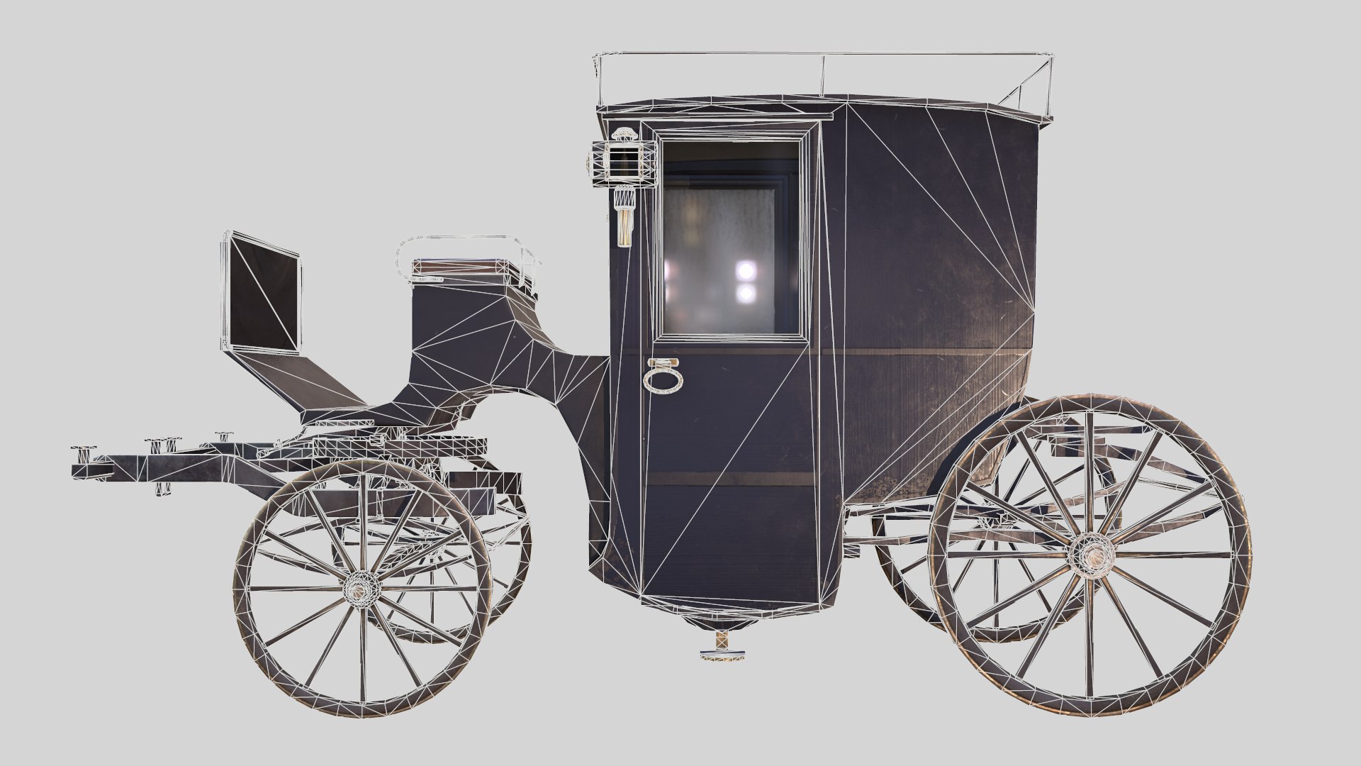 3D Brougham Carriage Pbr - TurboSquid 1195714