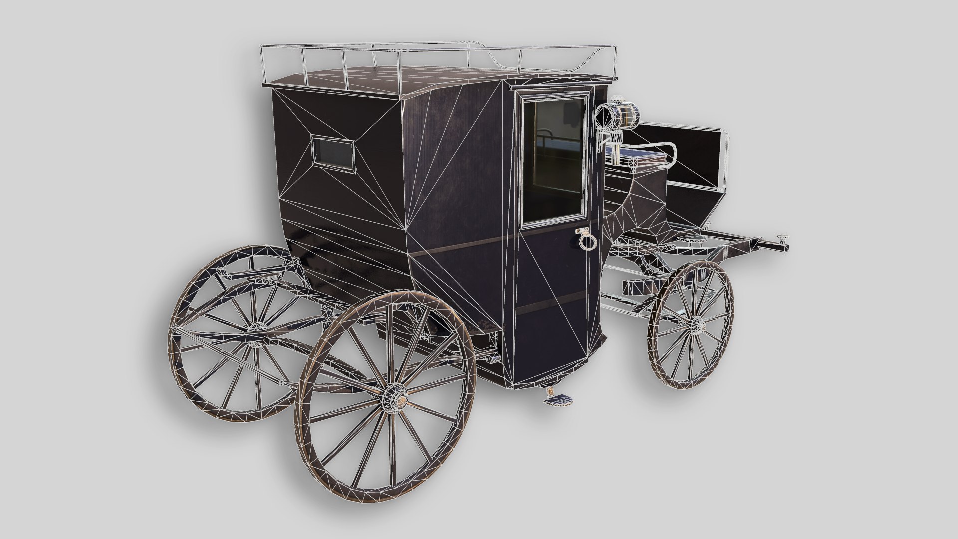 3D Brougham Carriage Pbr - TurboSquid 1195714