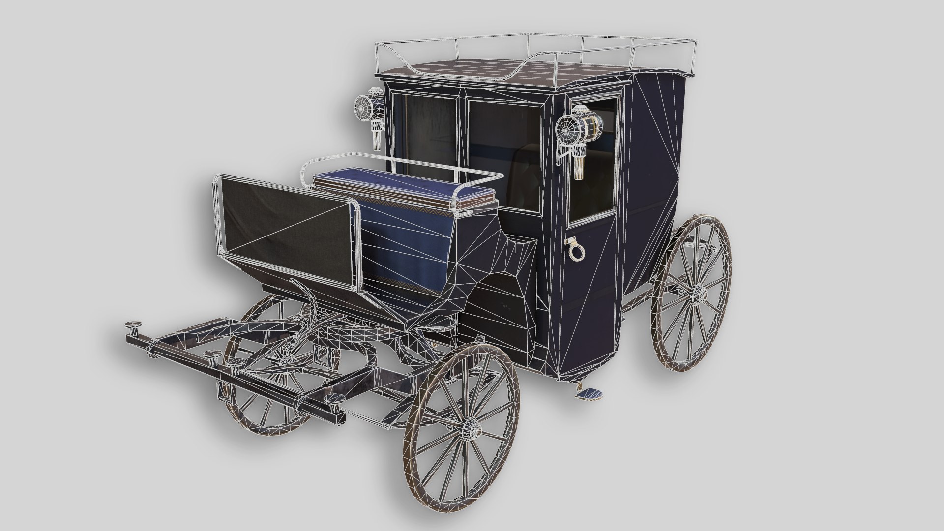 3D Brougham Carriage Pbr - TurboSquid 1195714