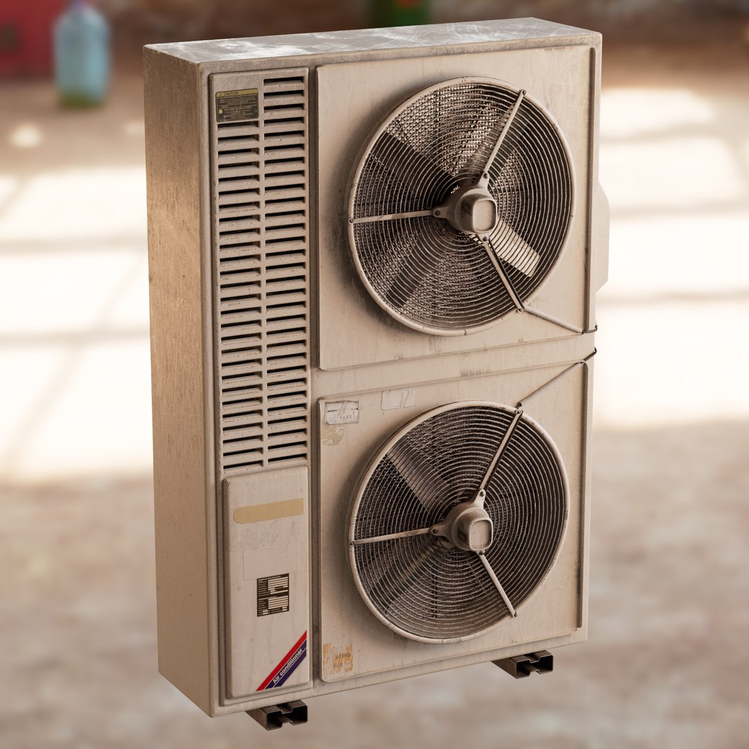 Air Conditioner Condenser - Old Model - TurboSquid 2022255
