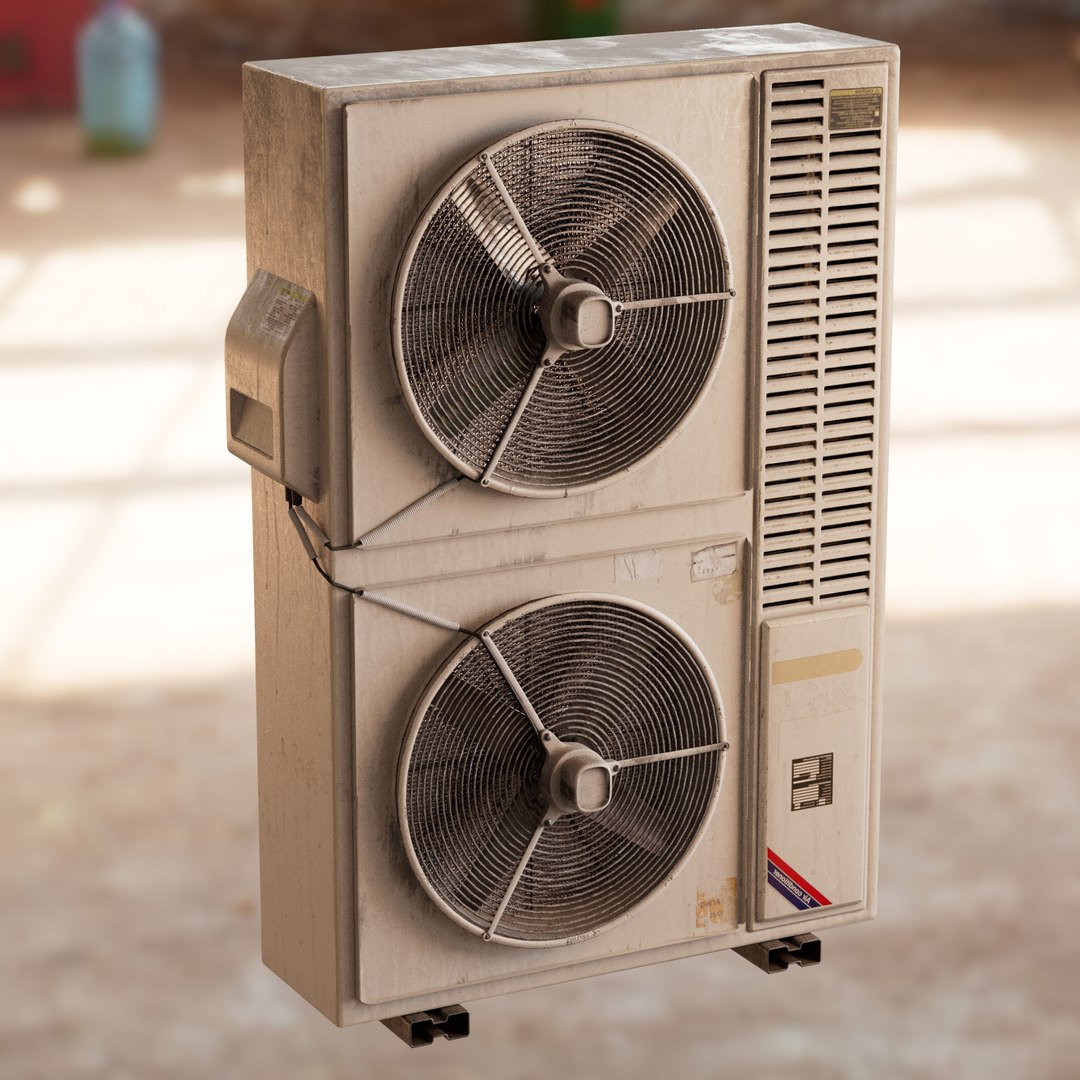 Air Conditioner Condenser - Old Model - TurboSquid 2022255