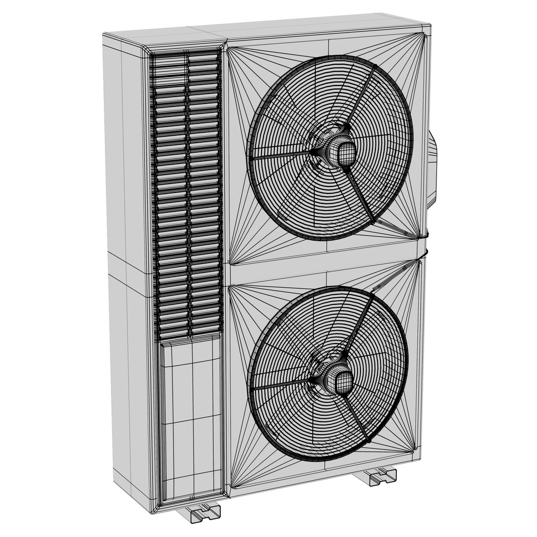 Air Conditioner Condenser - Old Model - TurboSquid 2022255