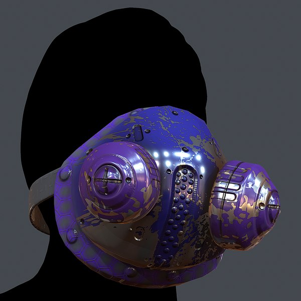 3D Gas mask respirator scifi futuristic - TurboSquid 1749499