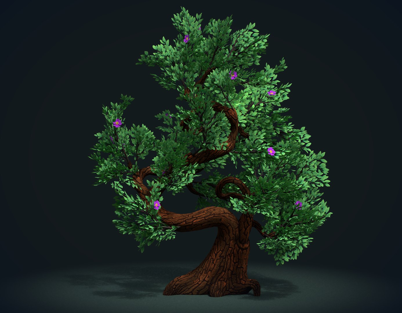Tree Flowers 3D Model - TurboSquid 1408370