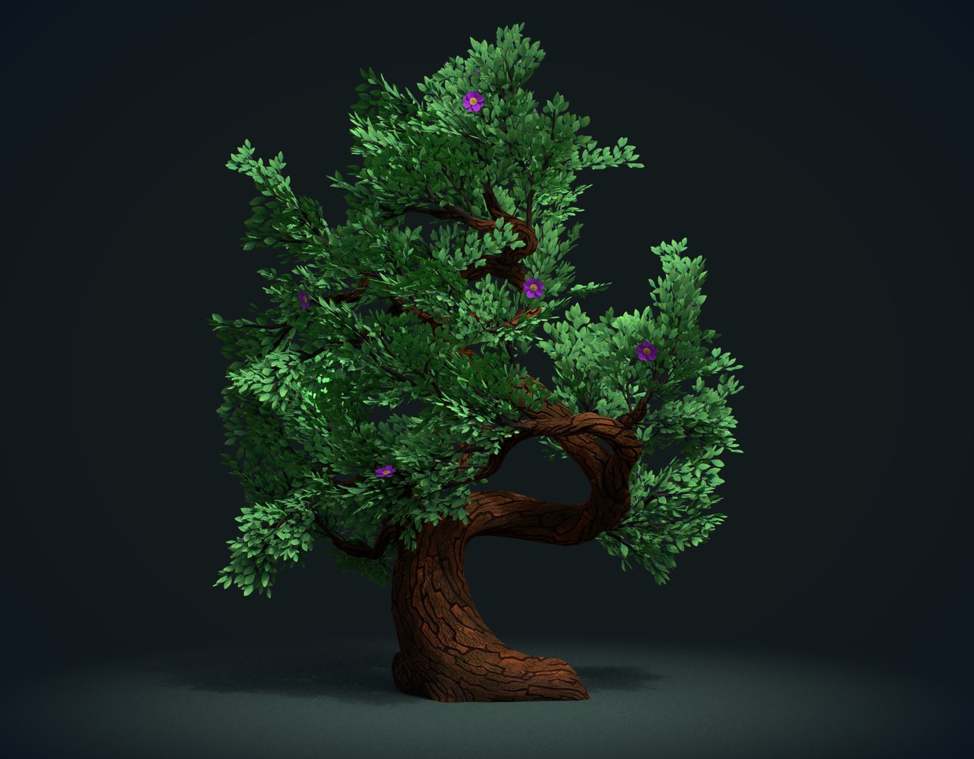 Tree Flowers 3D Model - TurboSquid 1408370