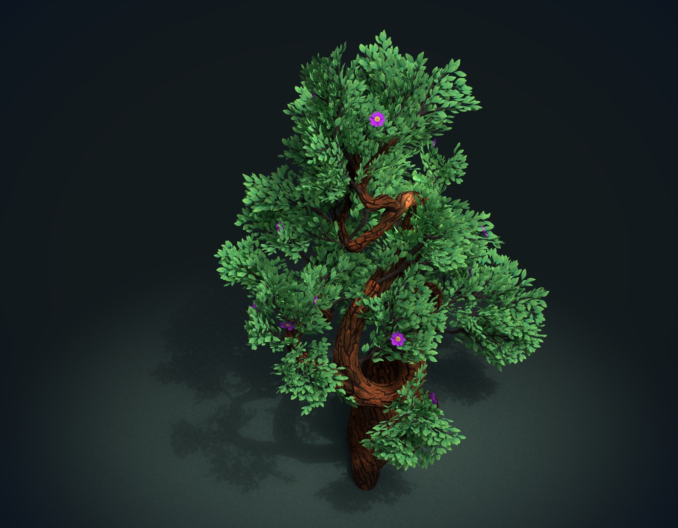 Tree Flowers 3D Model - TurboSquid 1408370
