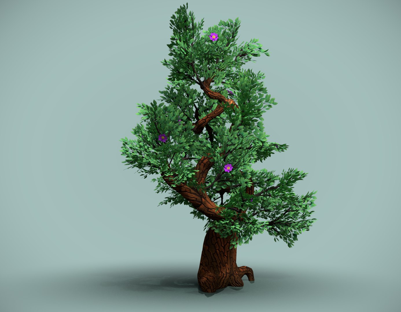 Tree Flowers 3D Model - TurboSquid 1408370