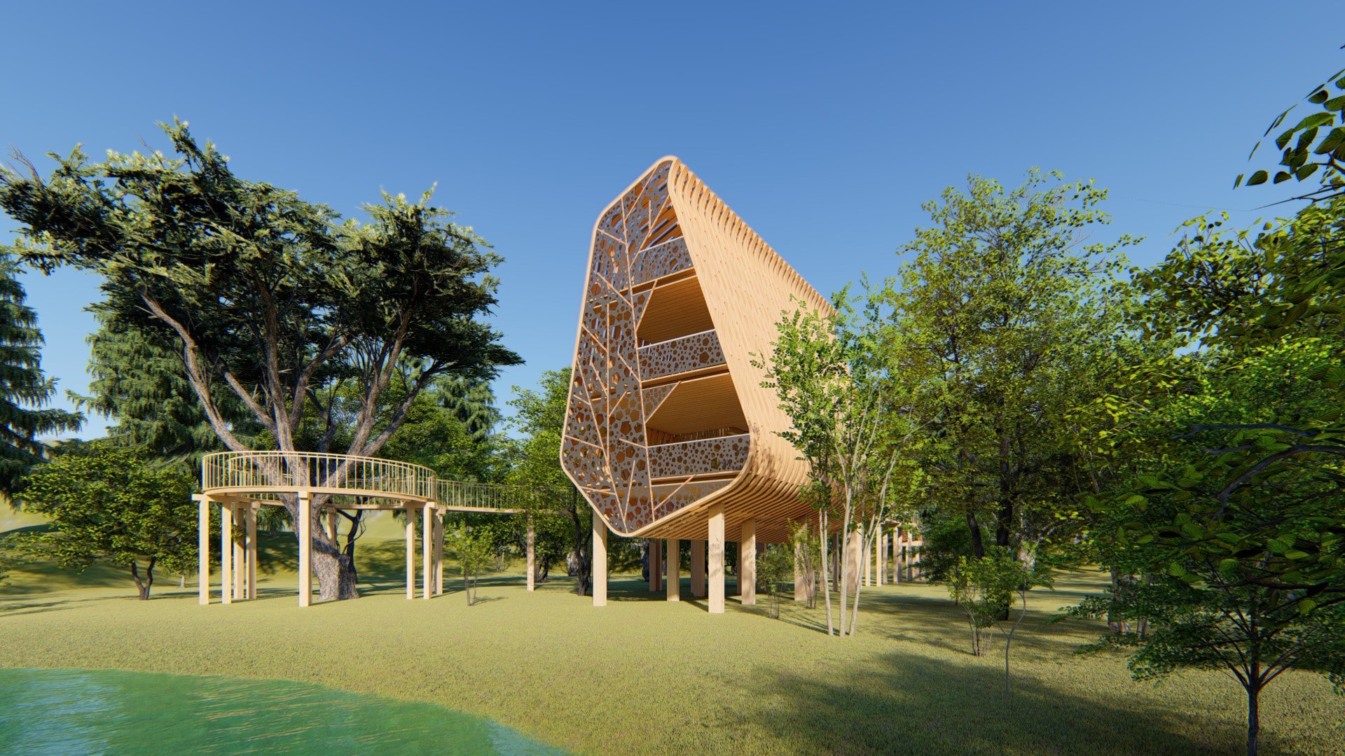 3D tree house model - TurboSquid 1489880
