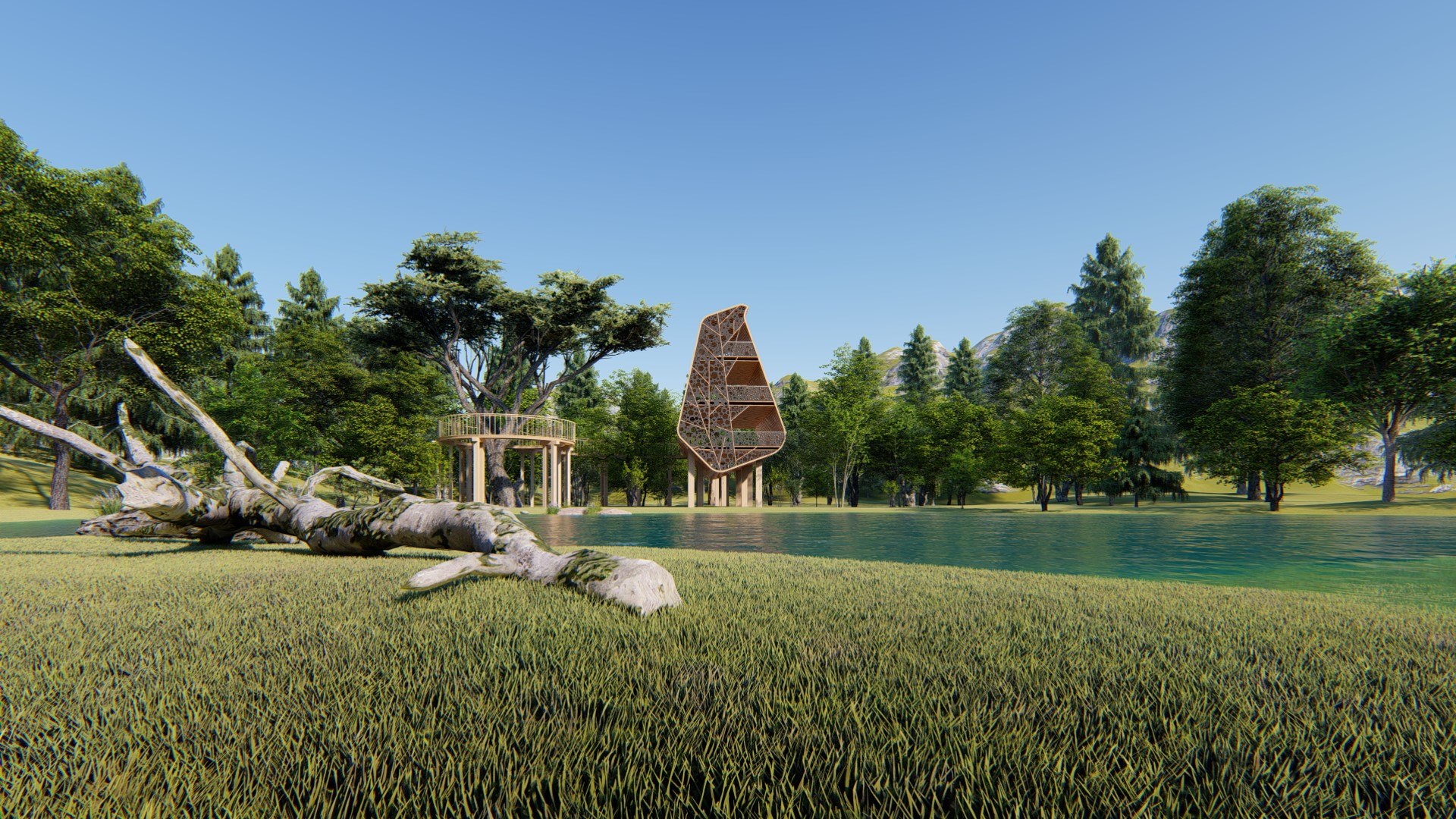 3D tree house model - TurboSquid 1489880