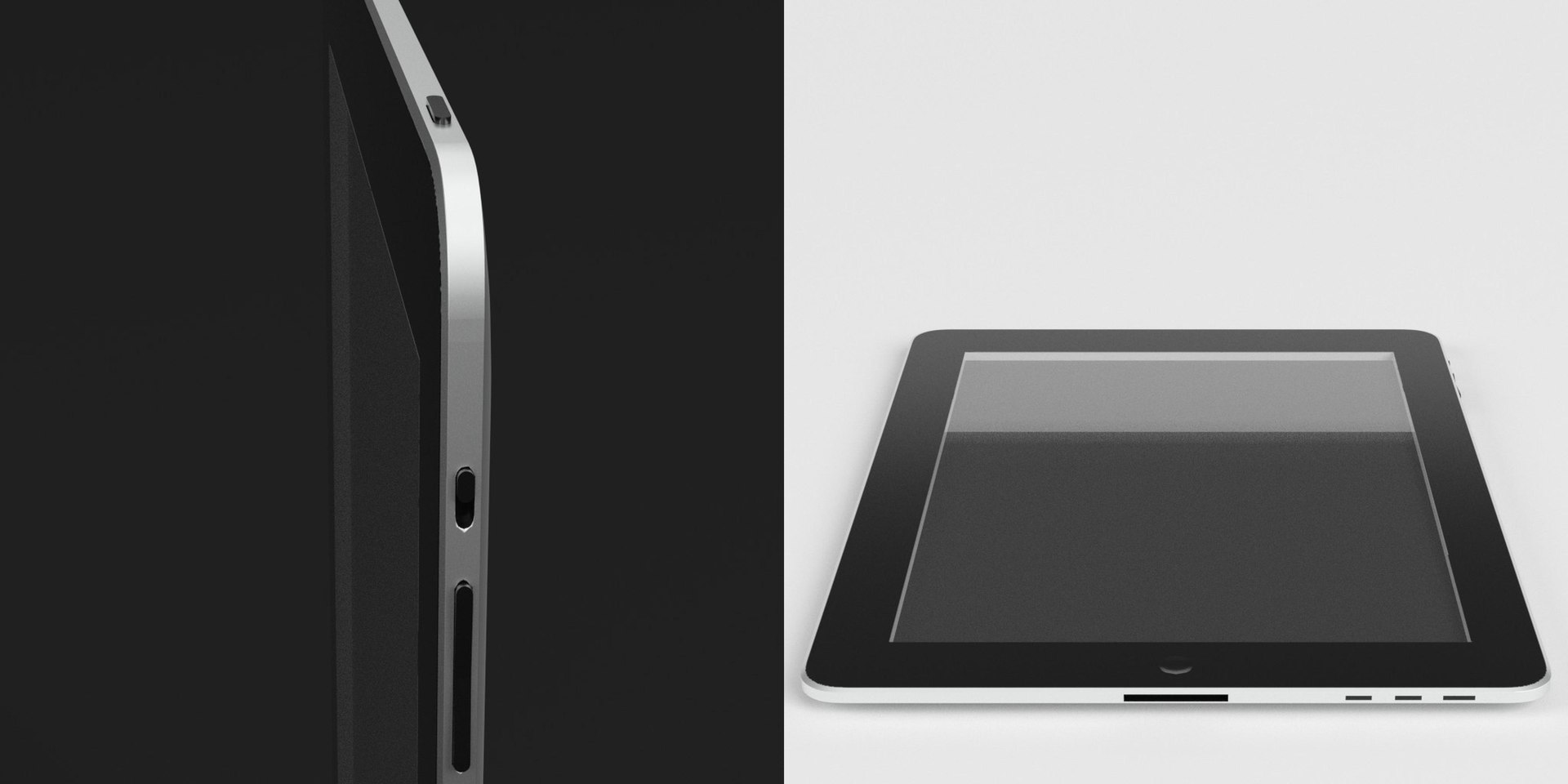 3d Model Tablet Electronics