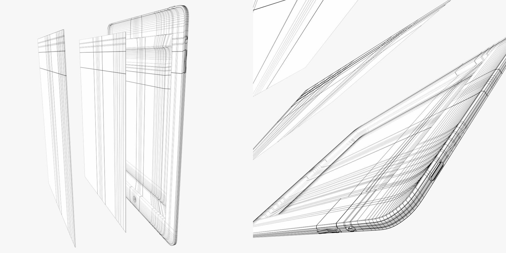 3d Model Tablet Electronics