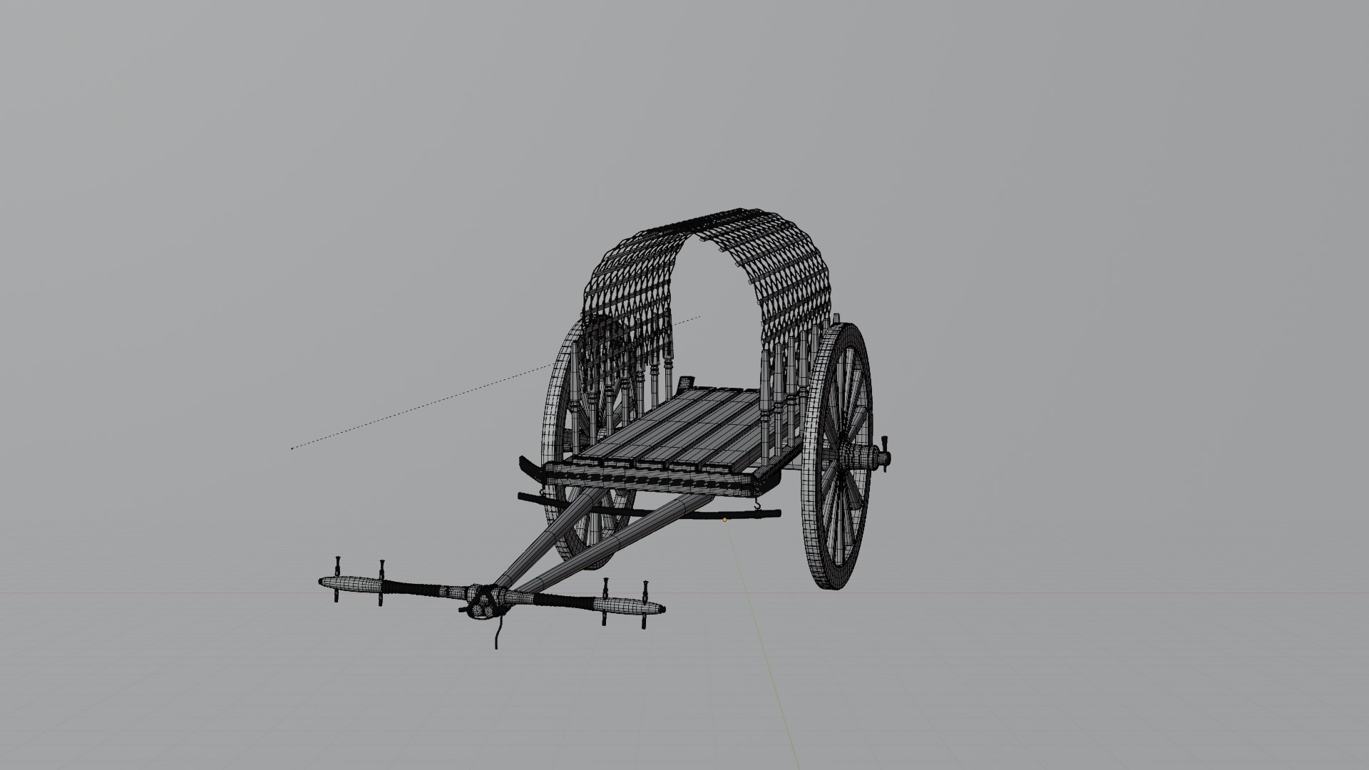 3D Model Bullock Cart - TurboSquid 2120218