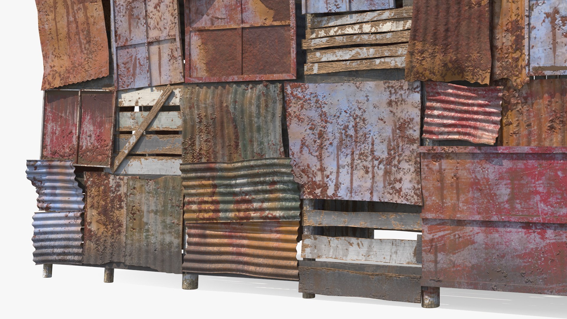 Rusty Sheet Metal Hut 3D - TurboSquid 2330245
