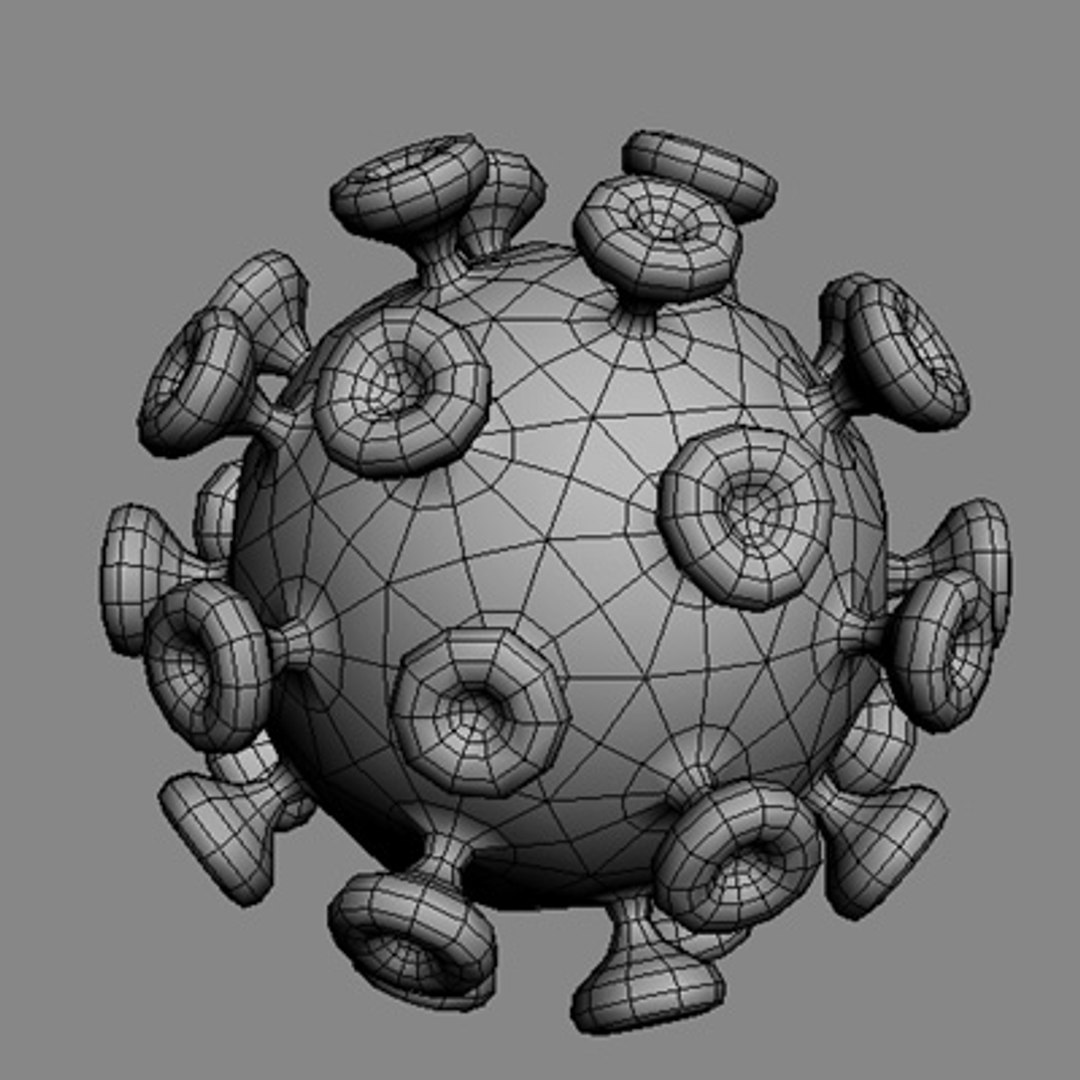 3d Model Hiv Aids Virus