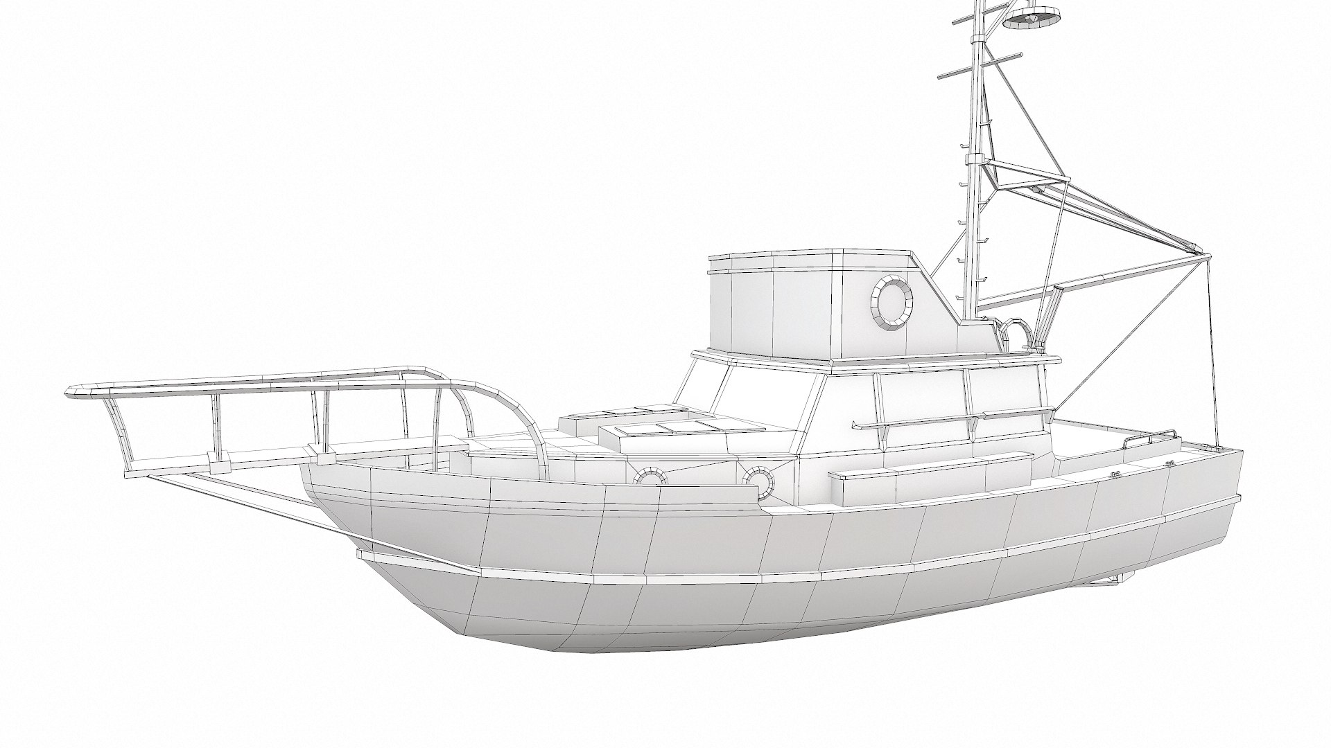 Fishing Boat Pbr 3D Model - TurboSquid 1694983
