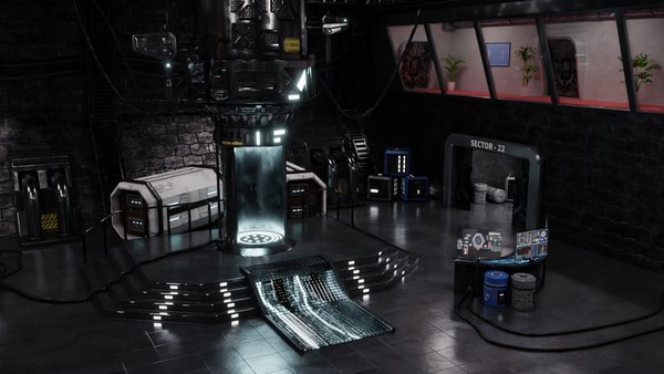 Sci-fi Experimental Laboratory model - TurboSquid 1743705