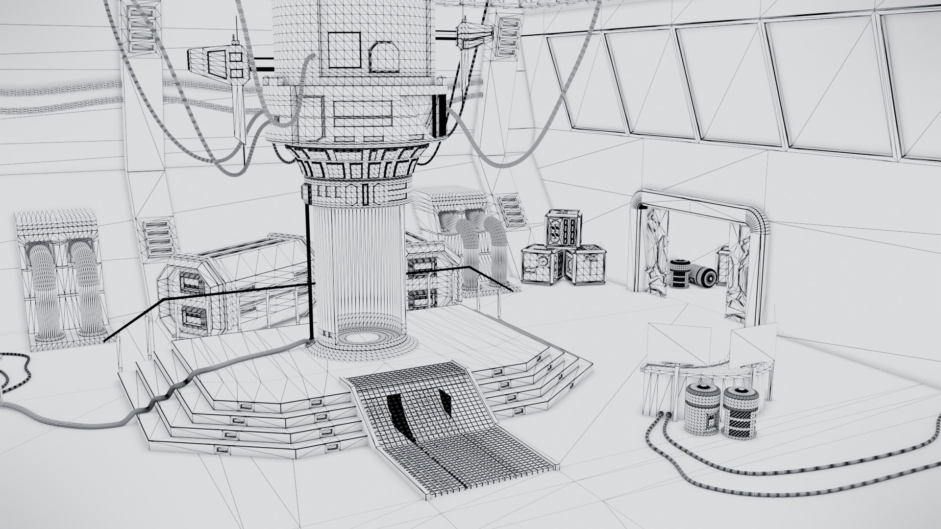 Sci-fi Experimental Laboratory Model - TurboSquid 1743705