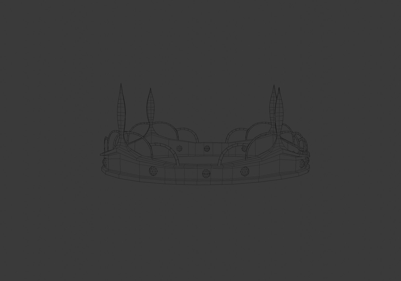 3D Golden Rusty Crown - TurboSquid 1902870