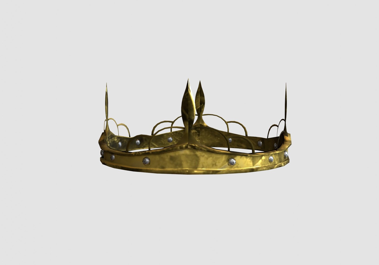 3D Golden Rusty Crown - TurboSquid 1902870