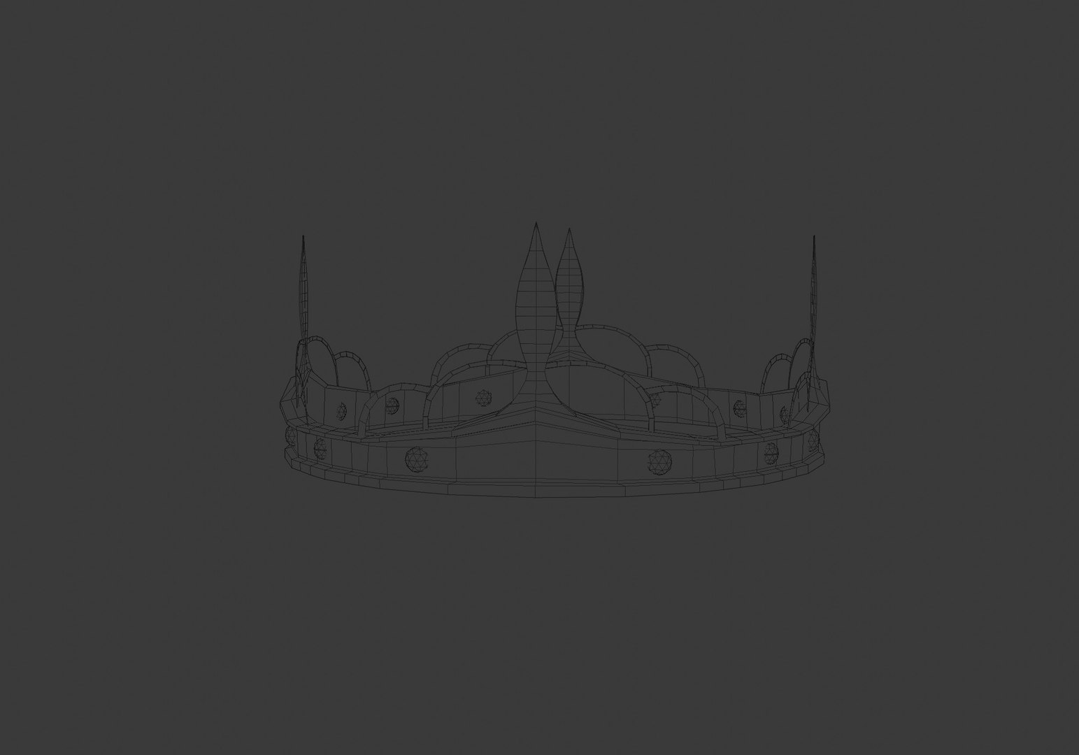 3D Golden Rusty Crown - TurboSquid 1902870