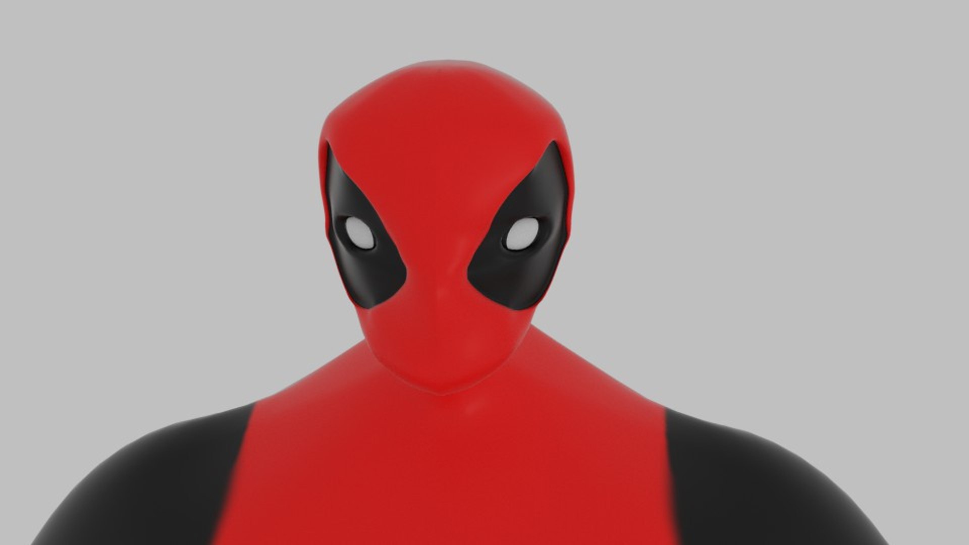 3d Cartoon Deadpool Model