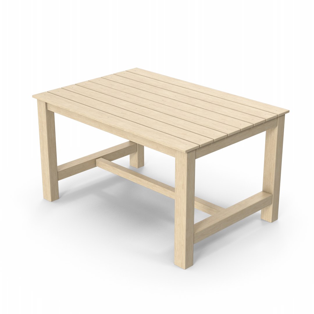 Wooden Table Model - TurboSquid 2256148
